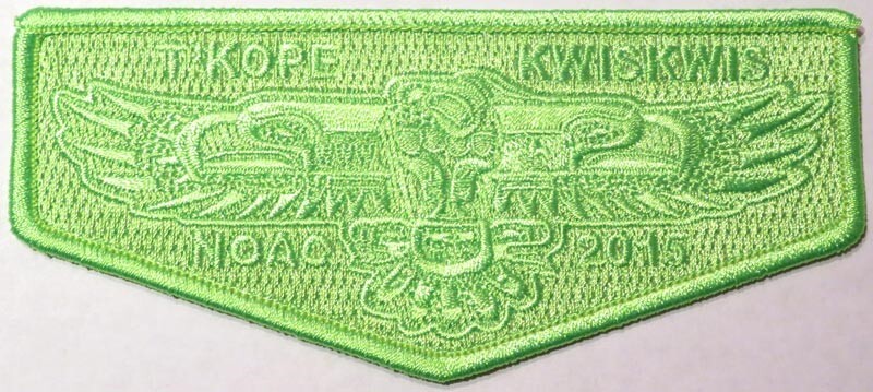 OA Lodge 502 T'Kope Kwiskwis S - 2015 NOAC - GREEN GHOST | eBay