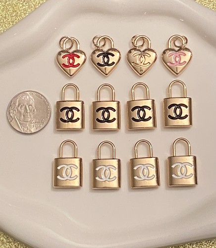 Lot Of 12 Chanel Zipper Pull Button Charms | eBay