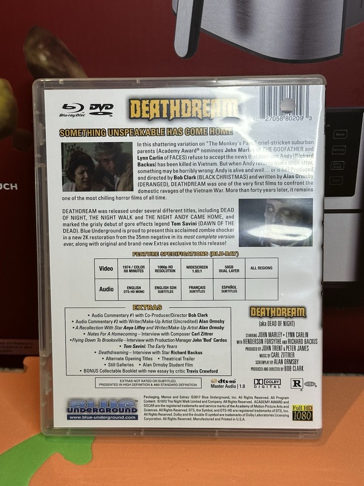 Deathdream (Aka Dead of Night) Blu-ray 1974 Blue Underground 827058802093| eBay