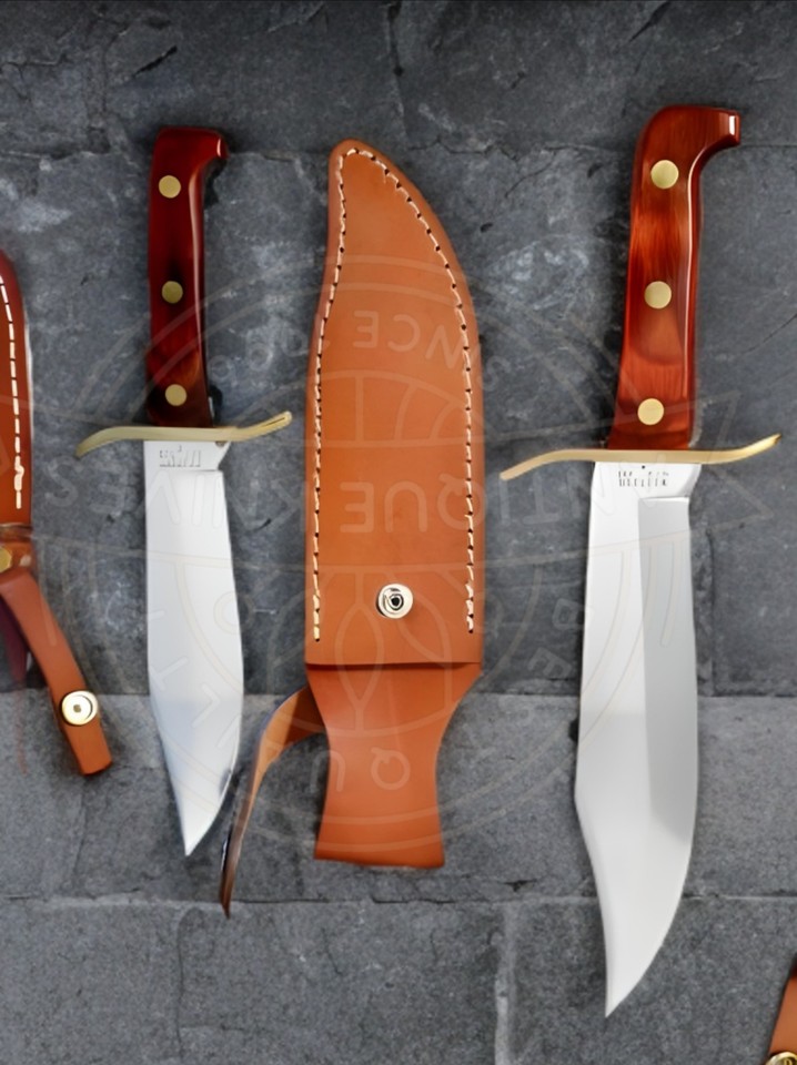 Set of 3 Rare Western W47 W45 W43 High Carbon Steel Bowie Knife Replica ...