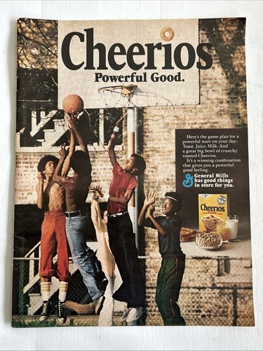 1976 CHEERIOS MAGAZINE ADVERTISEMENT AFRICAN AMERICAN KIDS PLAYING ...