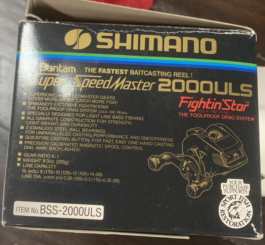 VTG Shimano Bantam 2000 ULS Baitcaster Speedmaster Reel Box VTG Shimano Bantam 2000 ULS Baitcaster Speedmaster Reel Box