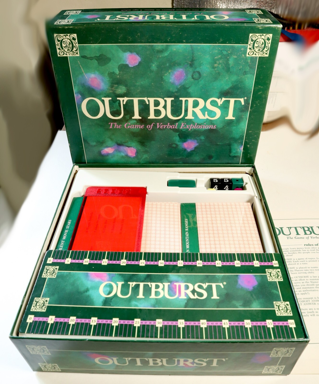 Vintage Outburst Board Game of Verbal Explosions Hersch Golden 1988 ...