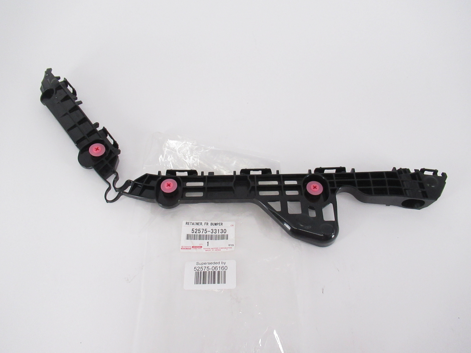 Genuine OEM Toyota 52575-06160 Passenger Rear Bumper Retainer 2018-2020 ...