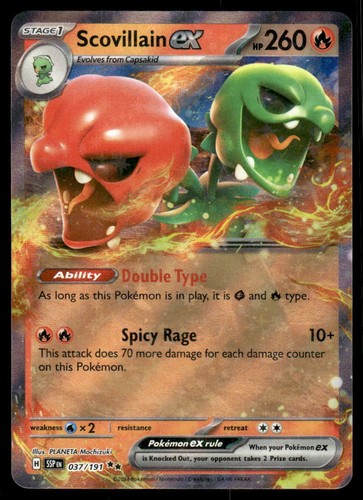 Pokemon TCG Surging Sparks #037/191 Scovillian EX NM | eBay