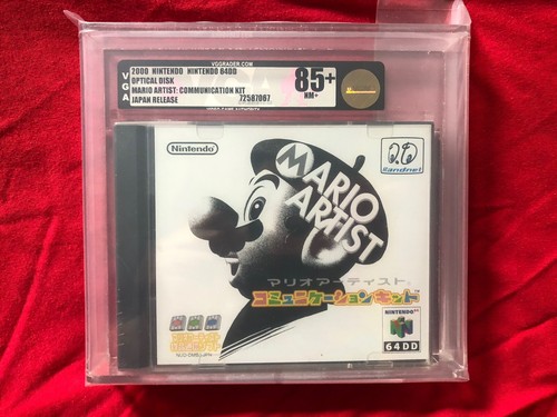Nintendo 64DD Mario Artist Communication Kit VGA 85+ Gold New SEALED ...