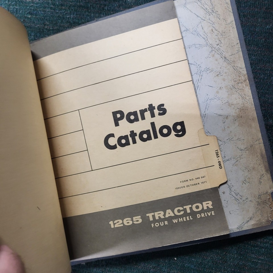 Oliver 1265 And 1265 4wd Four Wheel Drive Tractor Parts Catalog | eBay