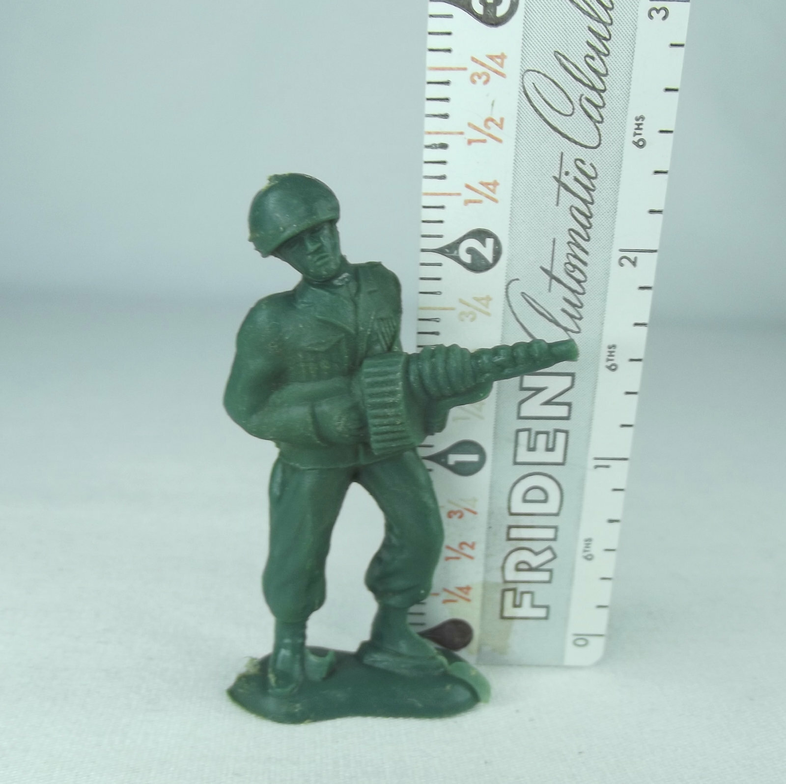 Bergen Toy & Novelty Company Plastic Toy Soldier Machine Gunner 1960s ...