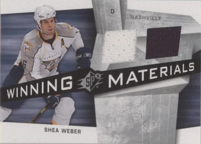 2008-09 SPx - Winning Materials Shea Weber #WM-SW (MEM) for sale online ...