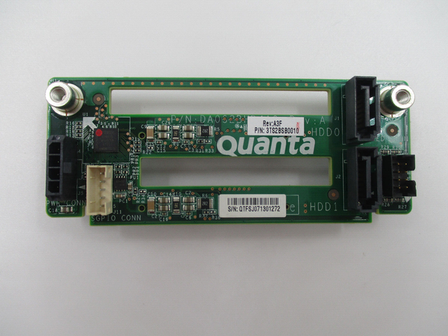 3TS2BSB0010 Quanta D51B-2U Dual Slot Rear 2.5" HDD Backplane W/ Cage ...