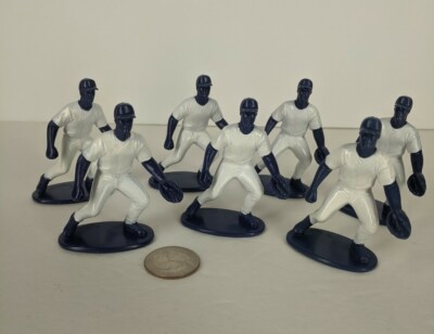 Baseball Guys~Lot 7 Blue FIELDERS Figures Only~Kaskey Kids Replacement ...