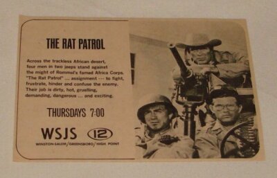 1969 WSJS TV ad ~ THE RAT PATROL | eBay