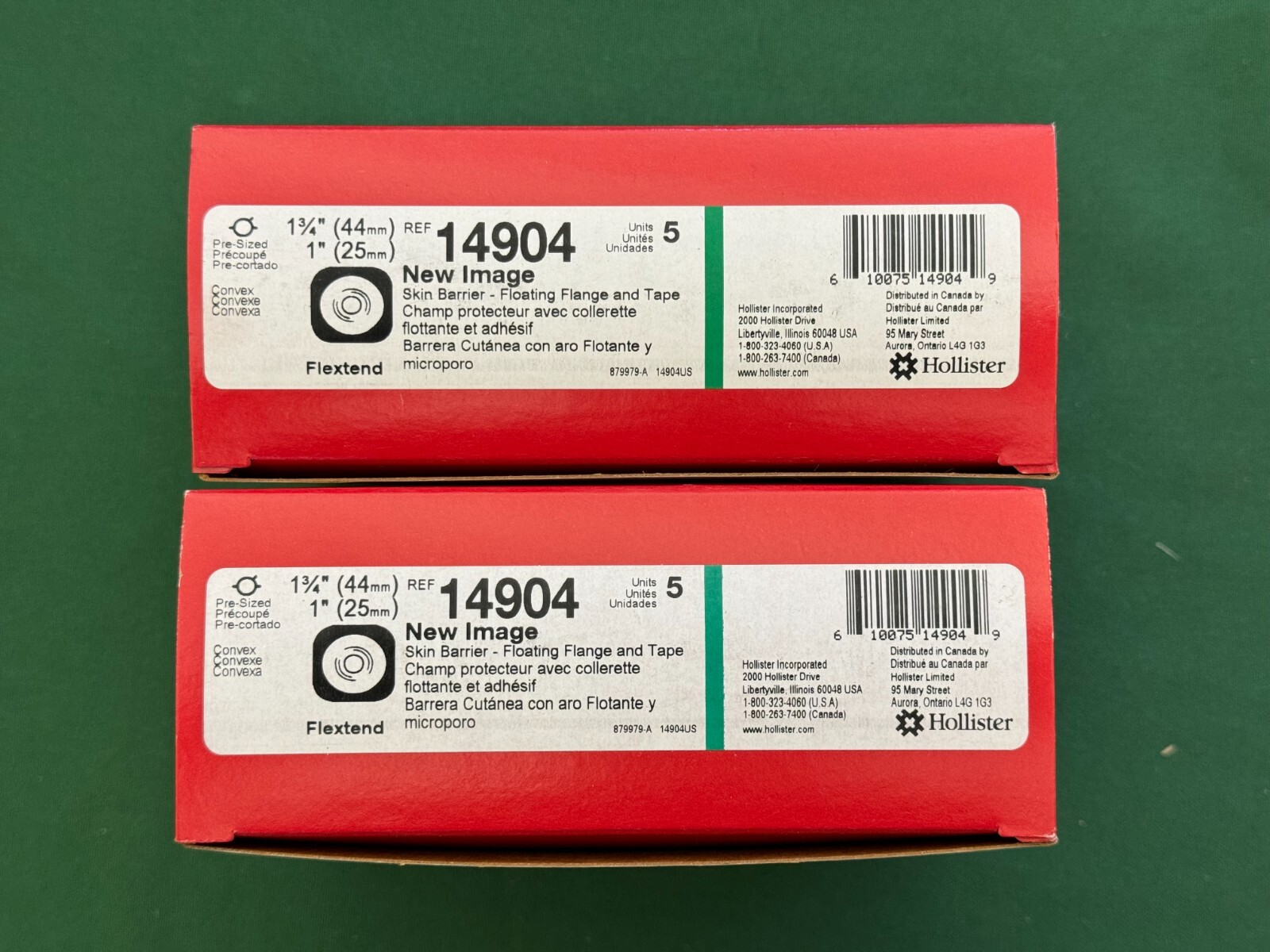 Hollister 14904 New Image Ostomy Skin Barriers *2 BOXES OF 5* EXP. 9/24 ...