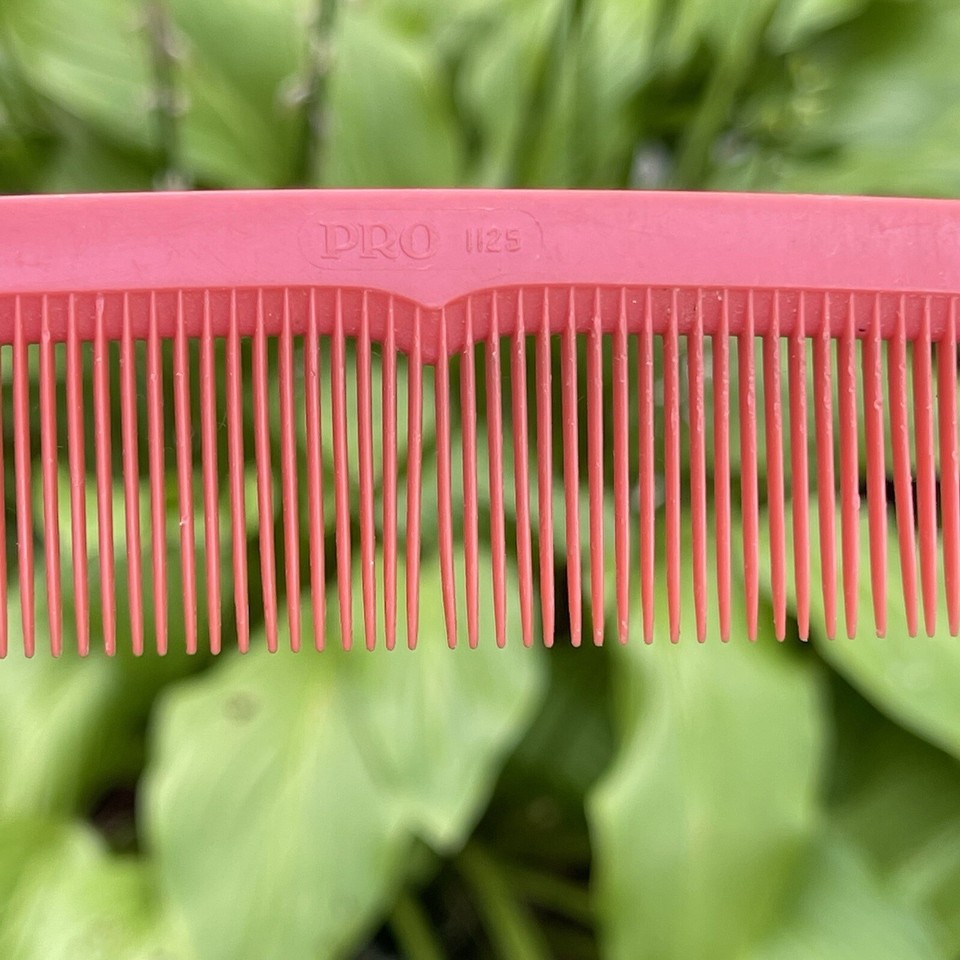 Vintage 1978 Unbreakable Vistron Pro Comb #1125 Purse Travel USA Red ...
