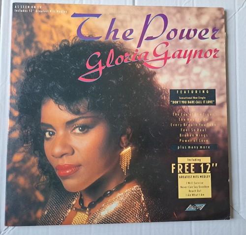 Gloria Gaynor ‎– The Power - Vinyl LP & 12" Single. 1986 Near Mint FREE ...