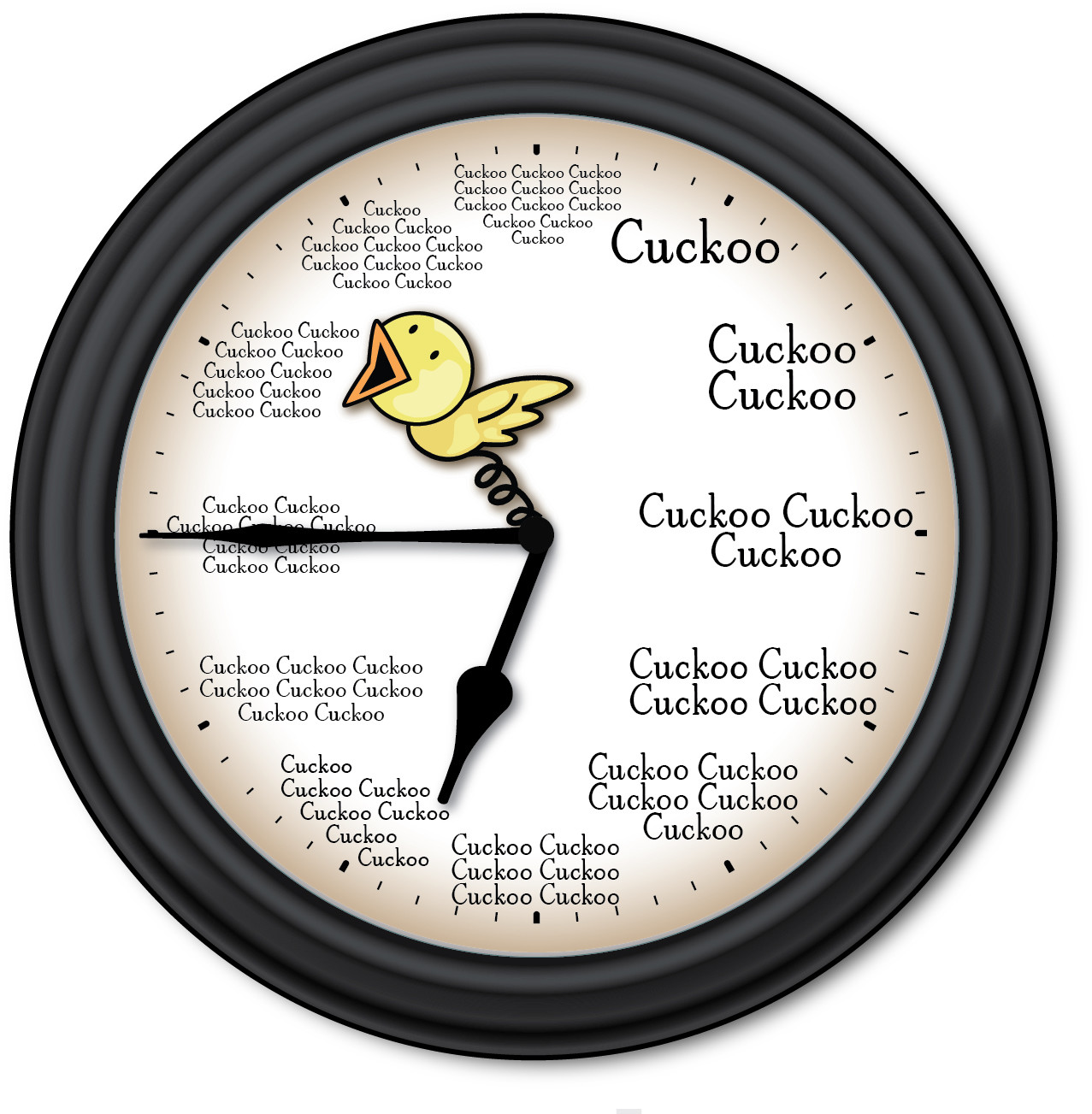 Cuckoo FUNNY Wall Clock - Home Kitchen Decor Primitive Country HUMOR ...