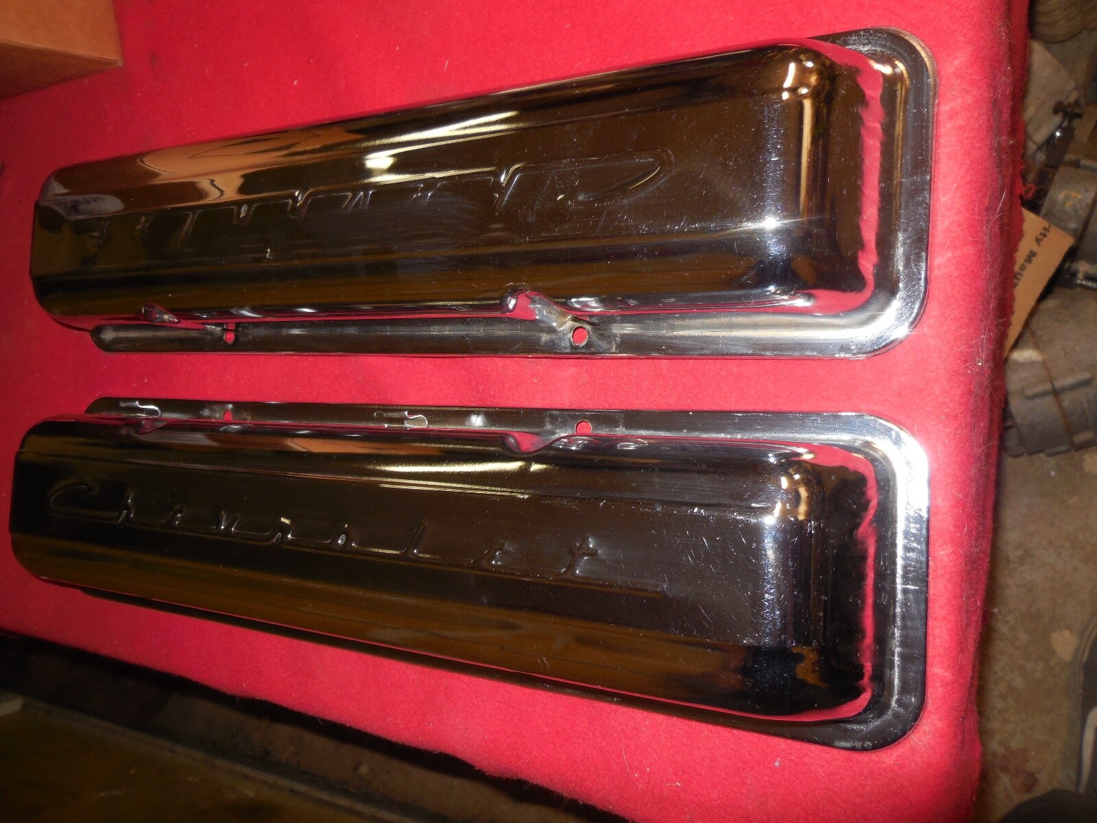 1967 Camaro Chevelle El Camino Nova 302 327 350 factory chrome valve ...