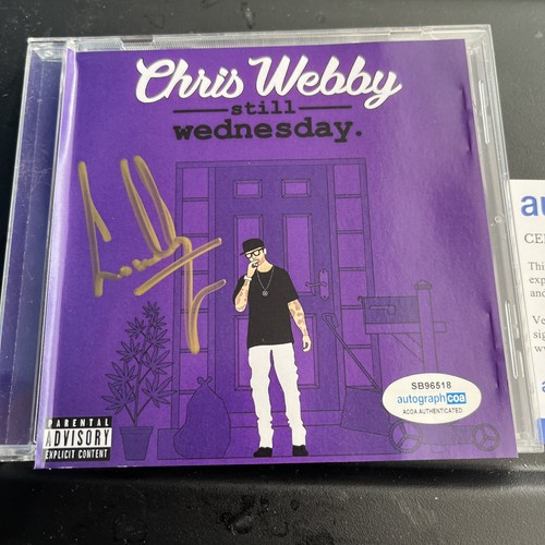 RAPPER CHRIS WEBBY SIGNED AUTOGRAPHED CD STILL WEDNESDAY ACOA CERTIFIED ...