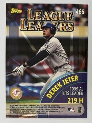 Luis Gonzalez / Derek Jeter 2000 League Leaders Limited Edition #466 | eBay