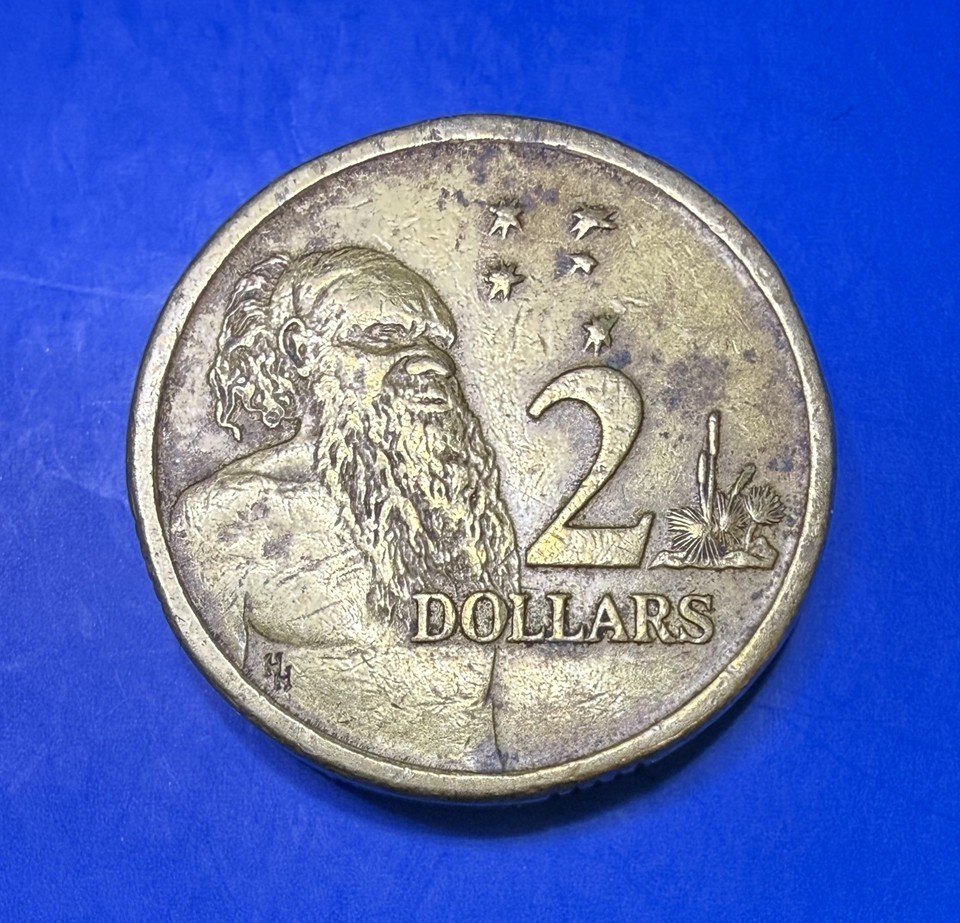 1988 Australia Elizabeth II 2 Two dollar Coin, Circulated Condition ...