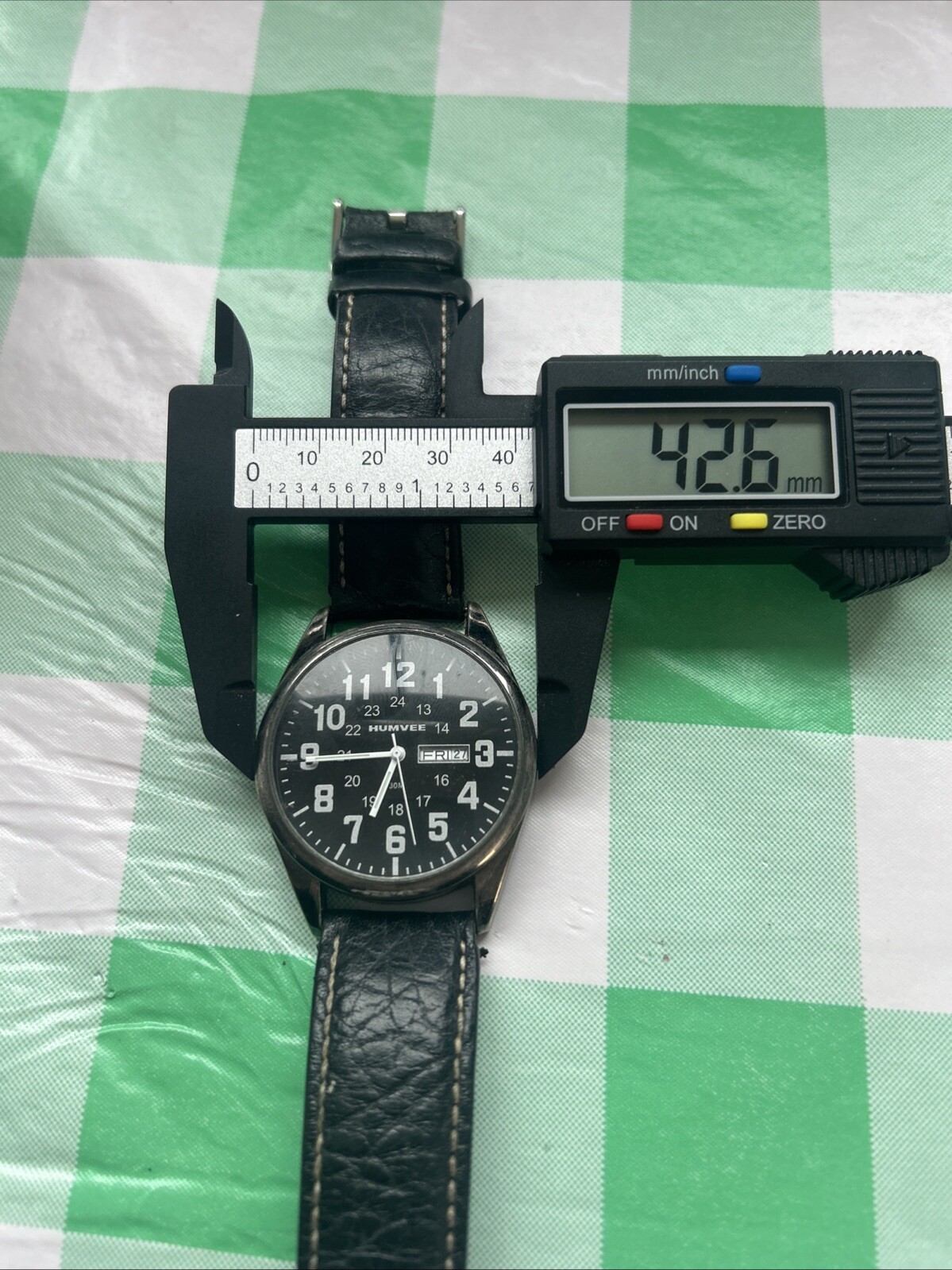 Humvee Silver Tone Black Band Military Time Men’s Watch | eBay
