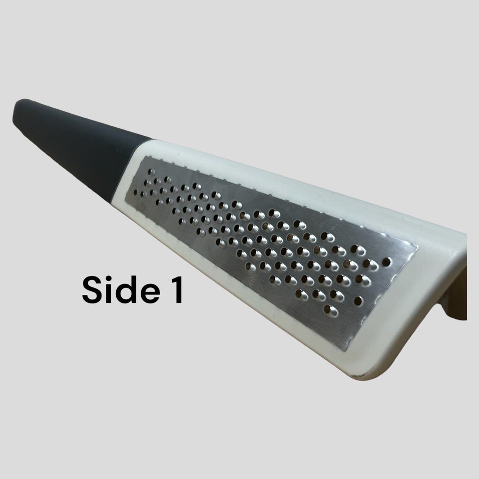 Grater with handle, stainless steel, dark gray Space Saver 201.531.91 ...