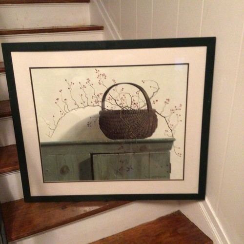 Signed/Framed & Matted wild Rose Berries 1987 Print by Pauline Eble ...
