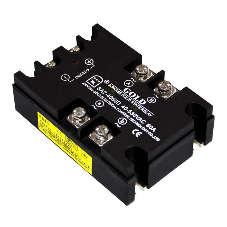 GOLD Solid-state Relay Two-phase SA2-4060D DC Controlled AC 60A | eBay