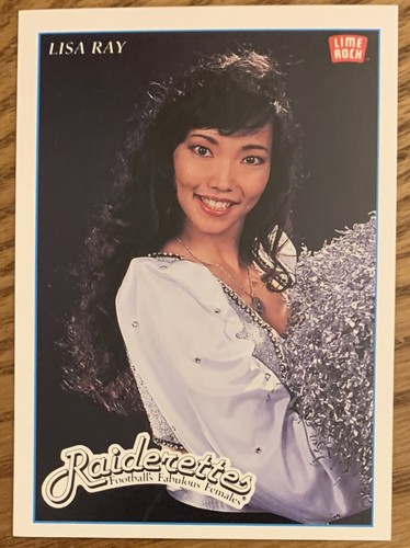LISA RAY, RAIDERETTES CHEERLEADERS 1992 LIME ROCK TRADING CARD, HOT | eBay