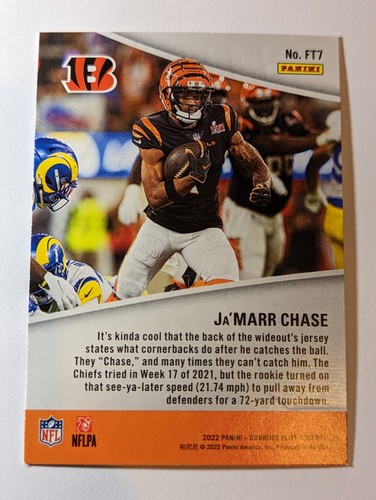 2022 Panini Donruss Elite - Full Throttle Red #FT7 Ja'Marr Chase /99 ...