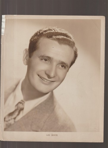 8X10 B&W PHOTO OF-CLOSE UP- LOU MONTE | eBay