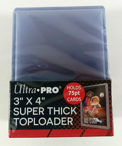 Ultra Pro Toploader 3" x 4" Super Thick Card Sleeves 75PT 25 pieces ...