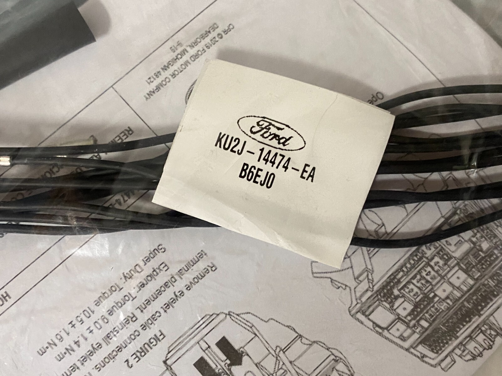 Ford OEM NOS KU2Z-14474-EA Fan Relay Wire Circuit 5x 2016-2018 Police ...