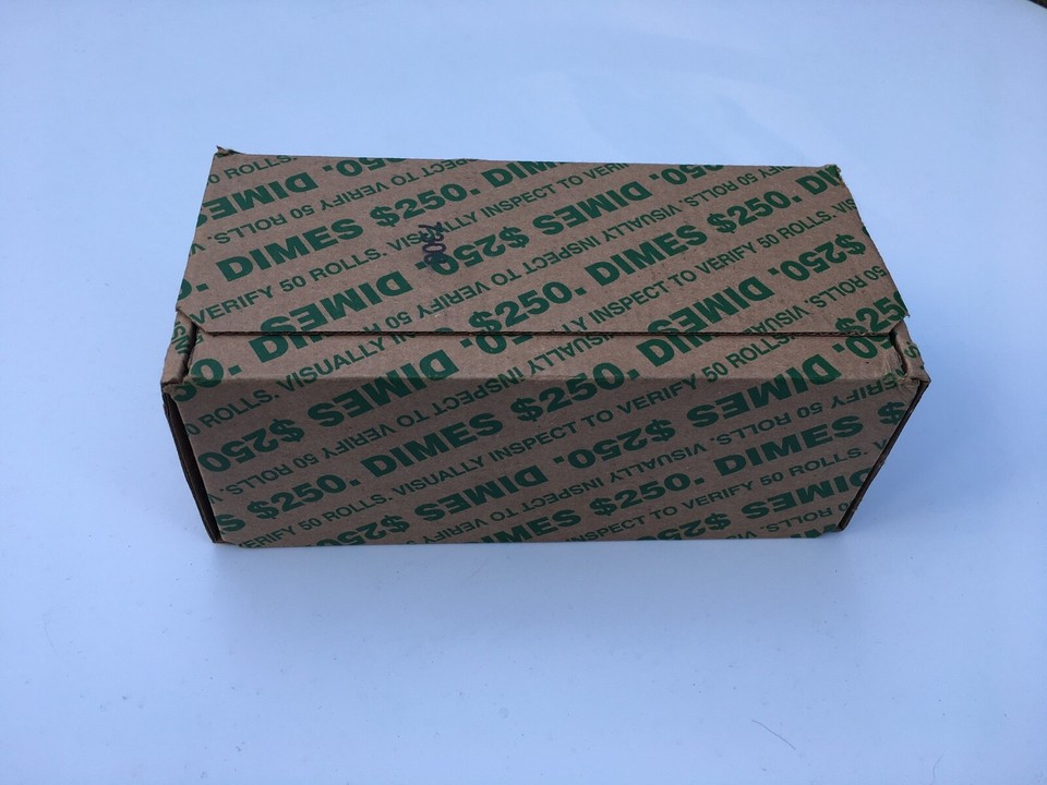 2024 P ROOSEVELT DIMES SEALED BANK BOX 50 UNCIRCULATED ROLLS ...