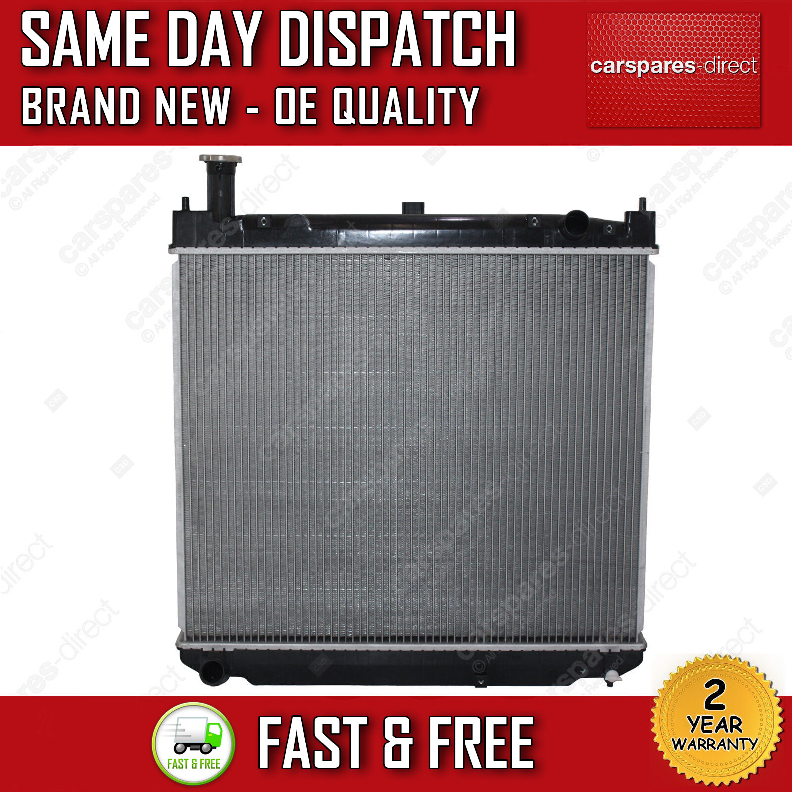 RADIATOR TOYOTA HIACE MK4 H100 2.4 2.7 1995 TO 2006 PETROL / DIESEL ...