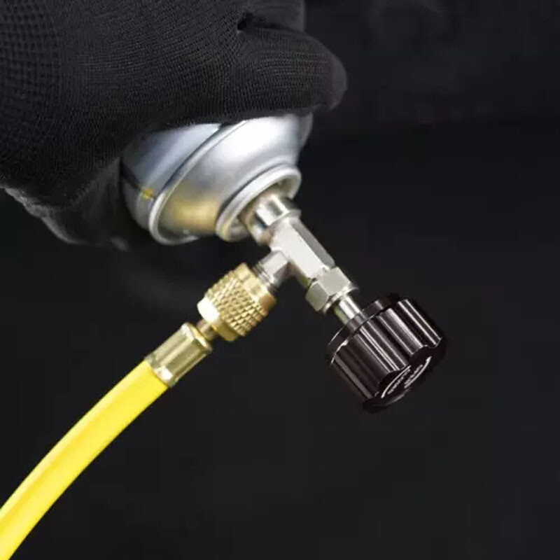 R134A Can Tap Self-Sealing&Puncture Style AC Freon Tank Adapter Valve ...