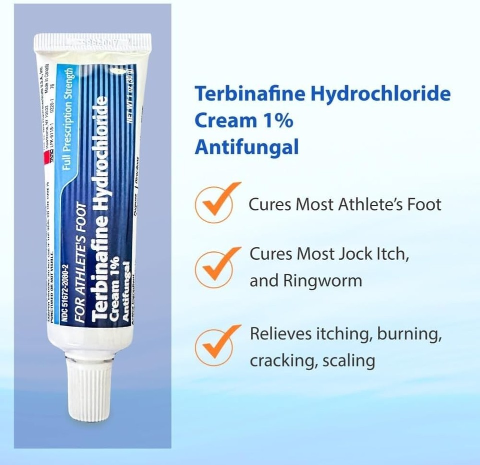 Terbinafine Hydrochloride AntiFungal Cream 1% (1 oz.) | eBay