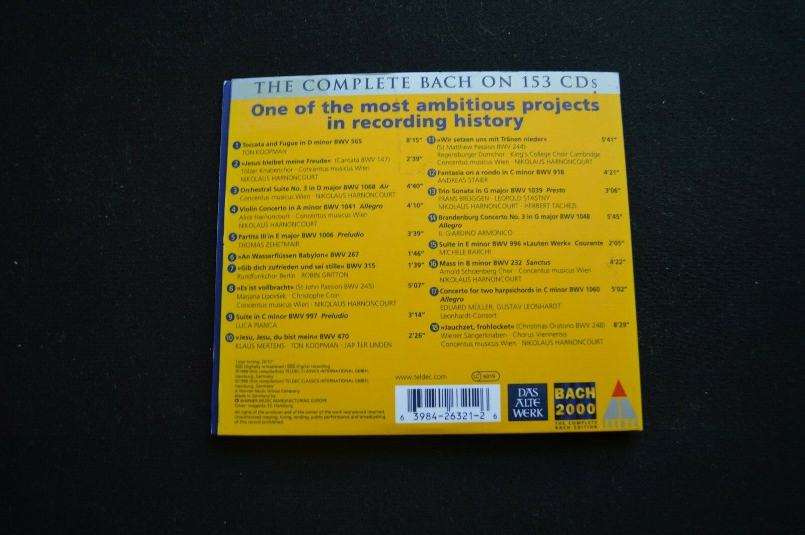 BACH 2000 THE COMPLETE EDITION RARE CLASSICAL CD + BOOKLET! | eBay