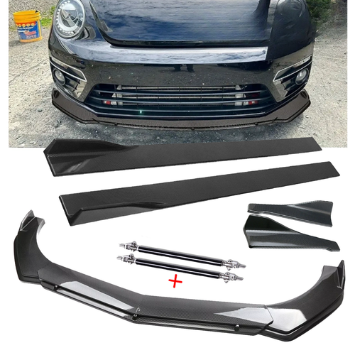 For Vw Beetle R-line Carbon Fiber Front Bumper Rear Splitter Side Skirt ...