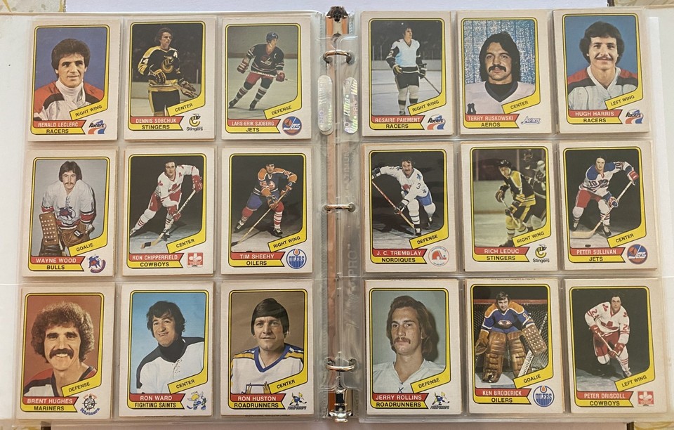 1976-77 O-Pee-Chee WHA Hockey Cards Complete Set (132), Near Mint, Free ...