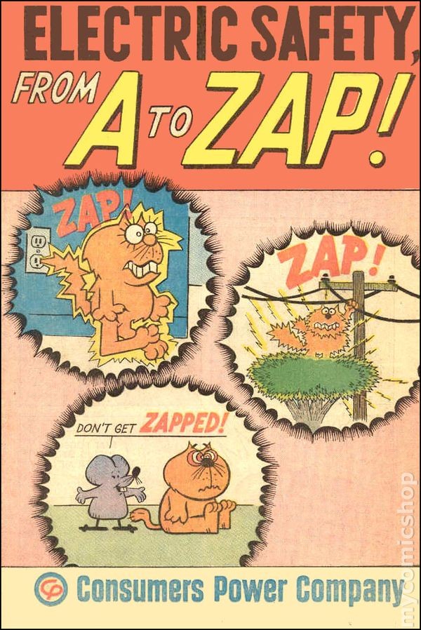 Electric Safety from A to Zap! 1972 VG+ 4.5 Stock Image Low Grade | eBay