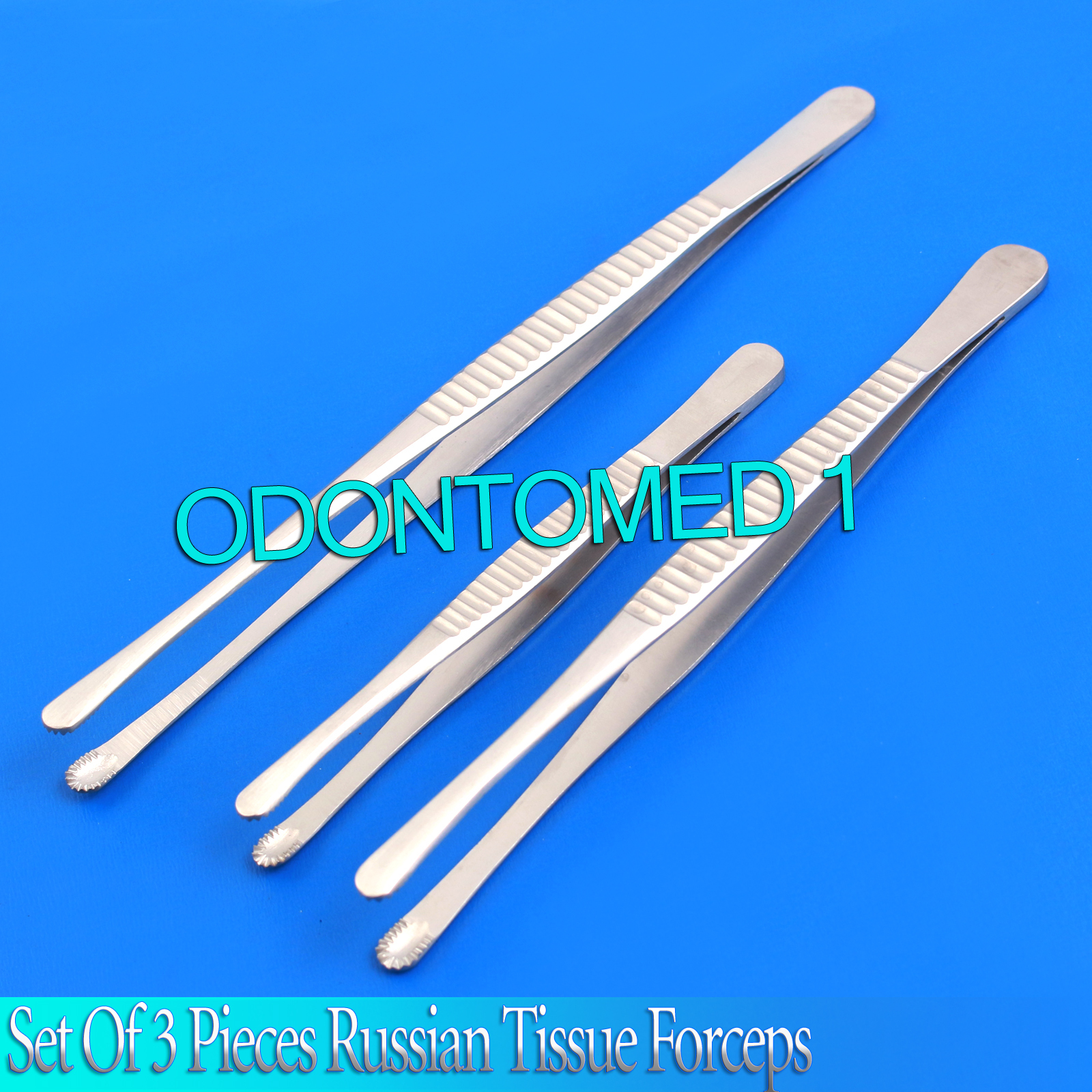 3 Pieces RUSSIAN TISSUE FORCEPS 6"+8"+10" SURGICAL DENTAL INSTRUMENTS | eBay
