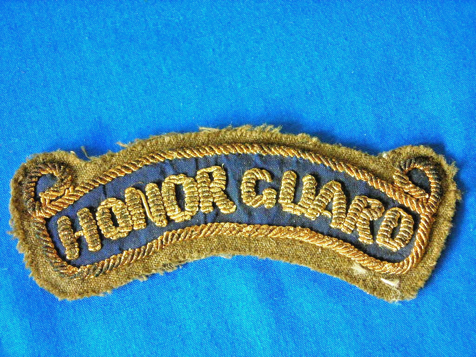 RARE WWII US ARMY GENERAL HEADQUARTERS GHQ HONOR GUARD SHOULDER PATCHES ...