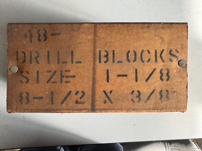Drill Blocks For Lawson 8-1/2"x1-1/8"x3/8" 48ct | eBay