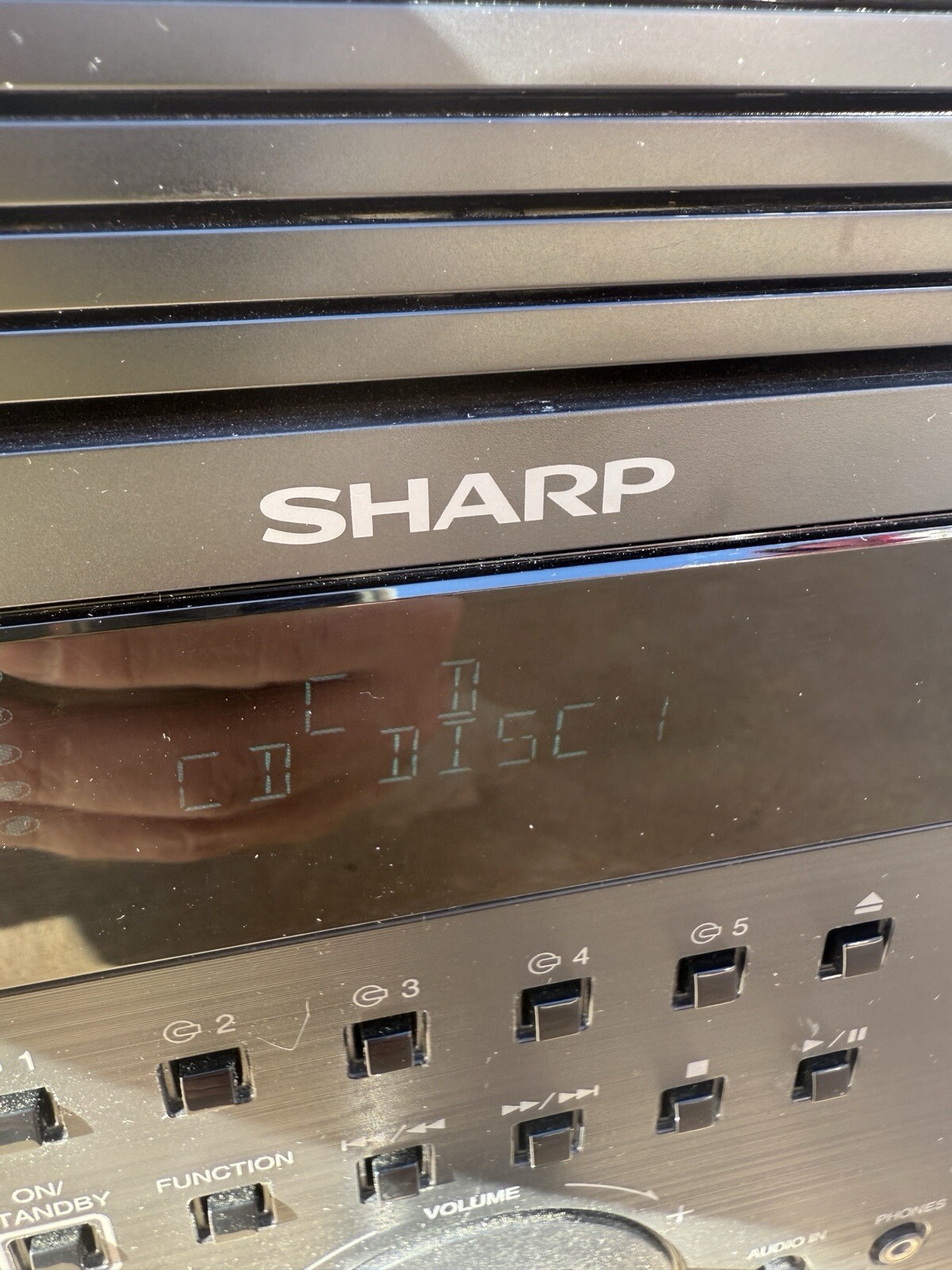 Sharp XL-BH250 5-Disc Micro Shelf Component System Bluetooth Main Unit ...