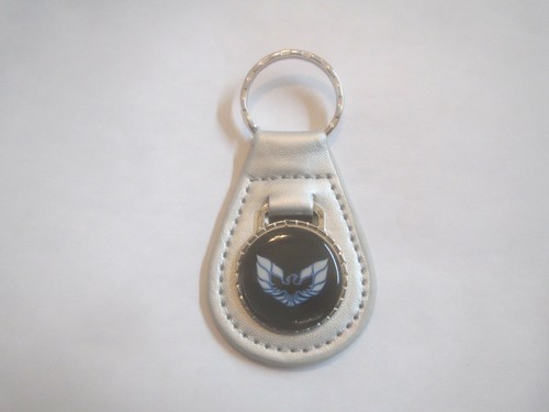 PONTIAC FIREBIRD TRANS-AM BLUE WHITE BIRD WINGS LOGO KEYCHAIN KEYRING ...