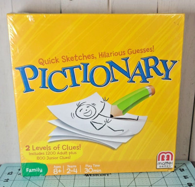 Pictionary Quick Sketches Crazy Guesses Brand New Sealed Party Game ...