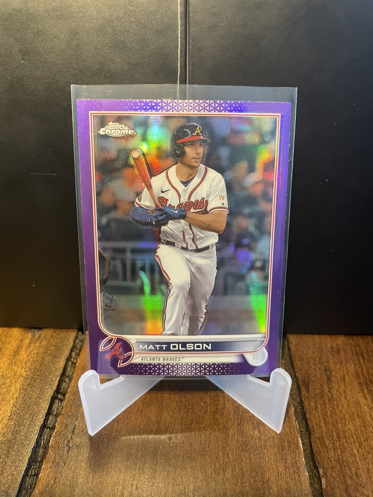 2022 Topps Chrome Update Matt Olson Atlanta Braves PURPLE Border #USC72 ...