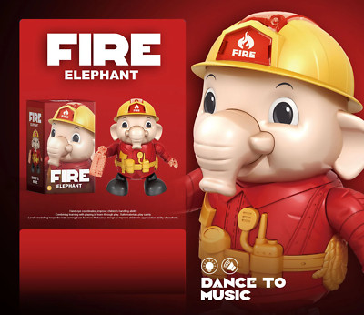 Dancing Fire Elephant Toys Musical Lighting Doll Educational Kids ...