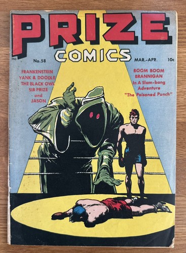 Prize Comics #58 4.0 1946 Pre Code Horror Death Cover Frankenstein ...